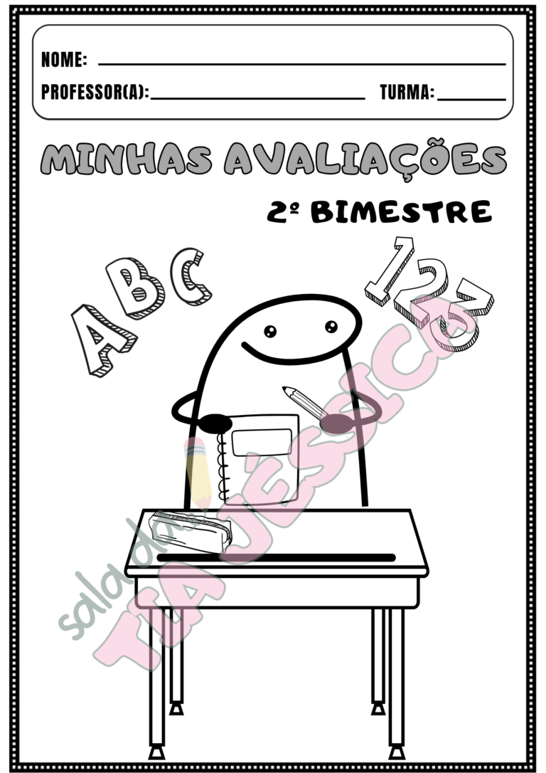 CAPAS DE PROVA FLORK – Sala da Tia Jéssica – Materiais pedagógicos